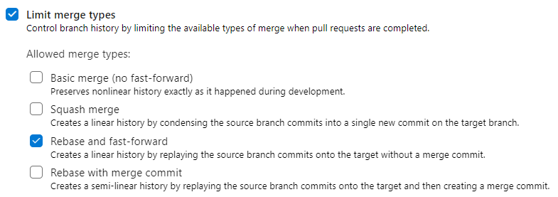 Azure DevOps Git repository options • Codewrecks Azure DevOps Git repository options • Codewrecks